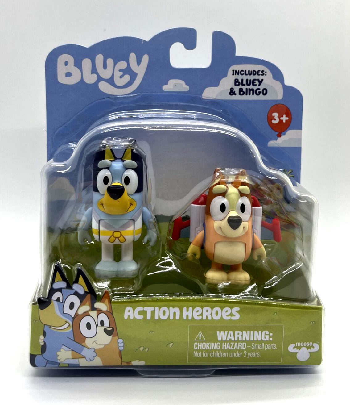 Bluey Action Heroes Figure 2-Pack [Karate Bluey & Jet Pack Bingo]